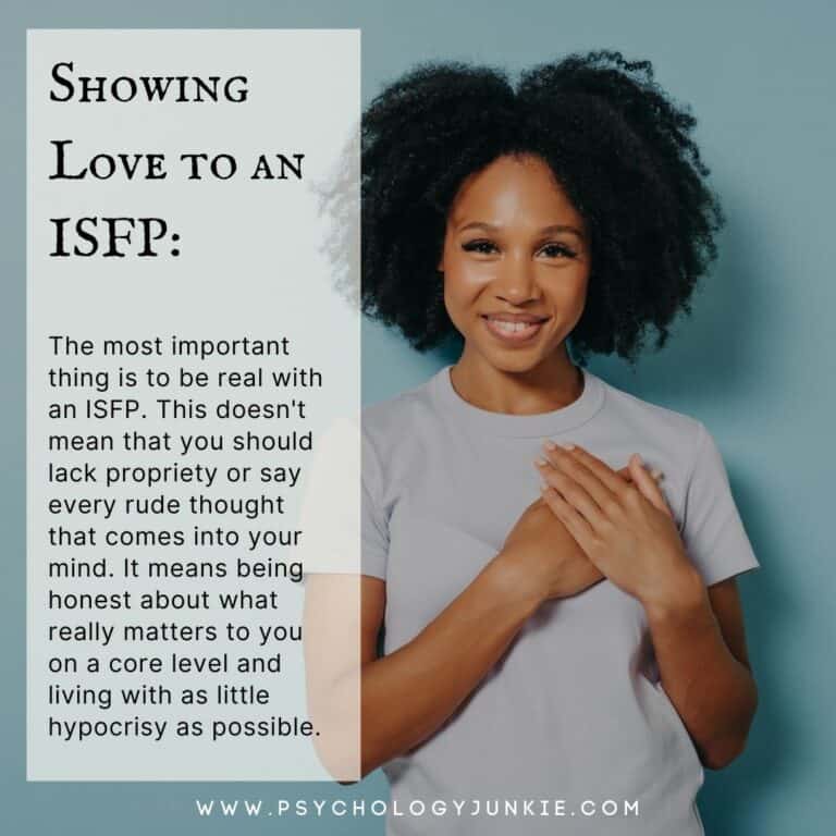 How ISFPs Say "I Love You" - Psychology Junkie